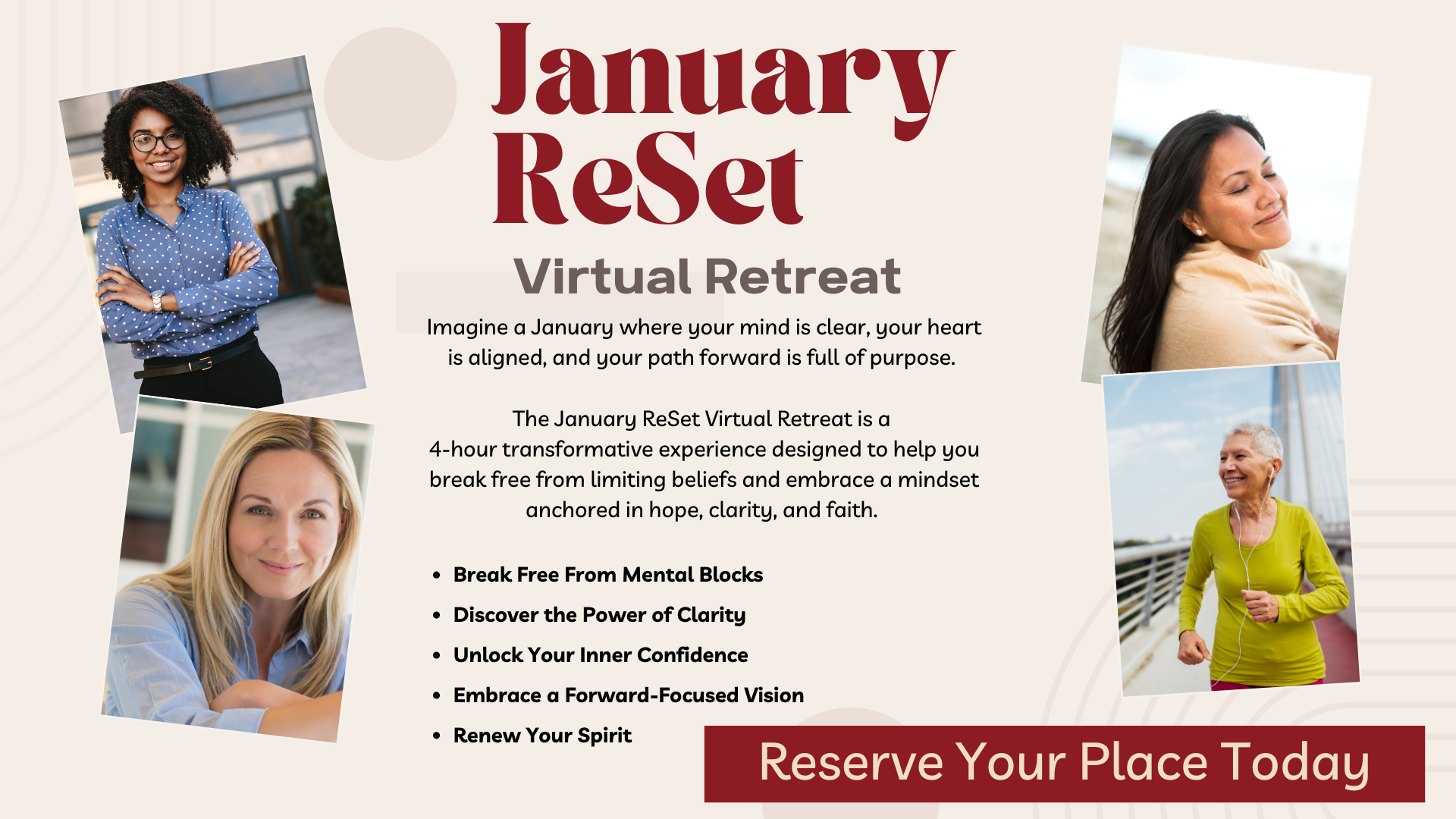 January ReSet Virtual Retreat ~ Donna Woolam, Living At My Best
